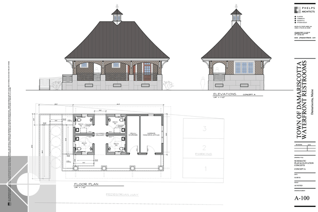 Harbor Master Building in Damariscotta by Phelps Architects | Maine